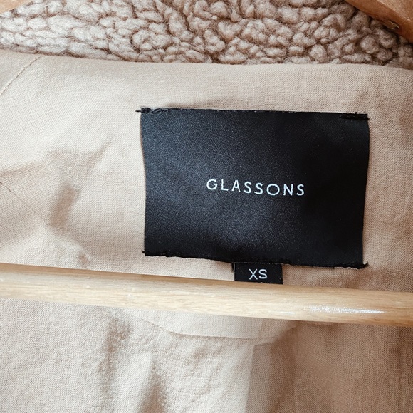 Glassons | Jackets & Coats | Glassons Teddy Coat Jacket Brown Nude Puff ...